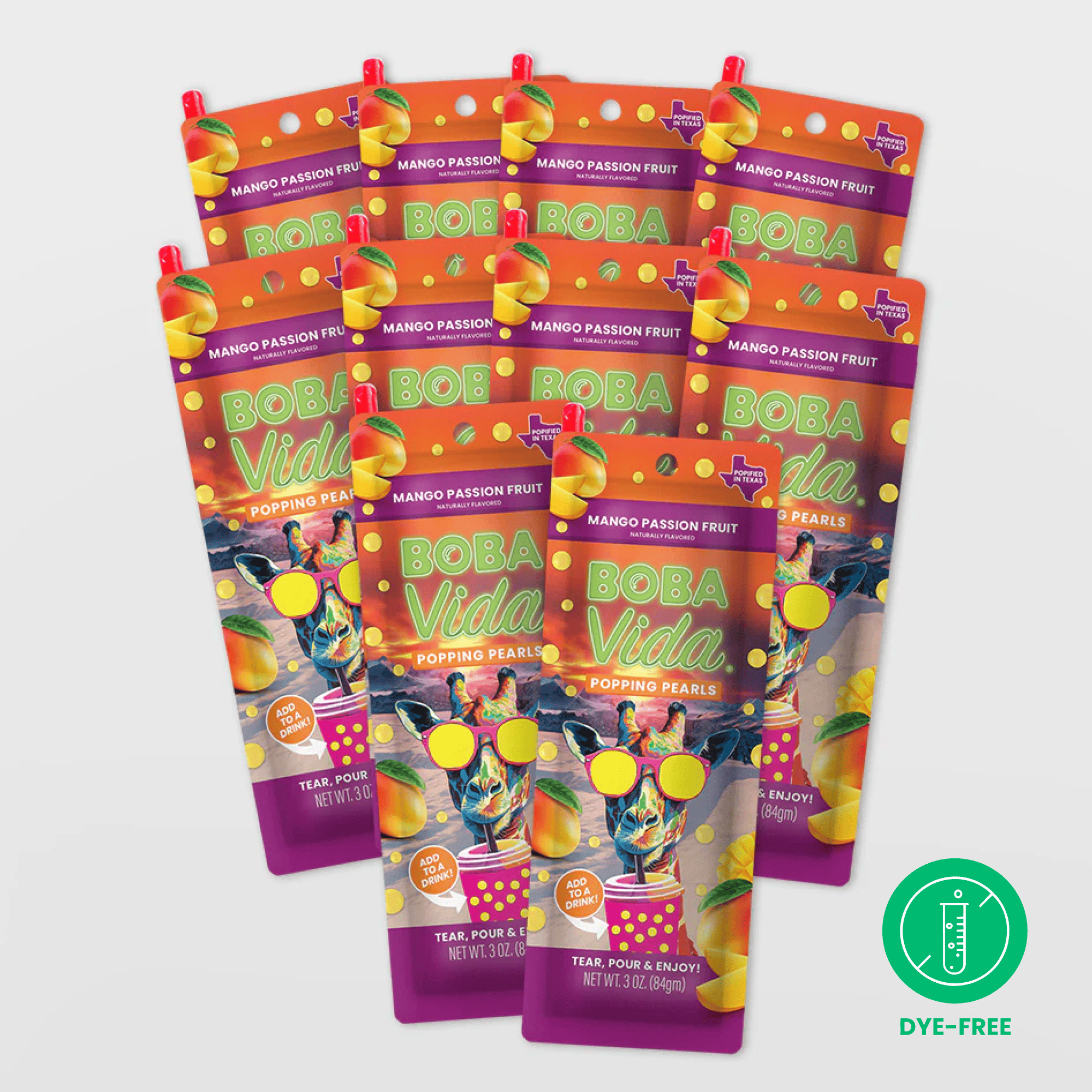 Mango Passion Fruit Popping Boba Pearls (10 Pouches) – Exotic Tropical ...