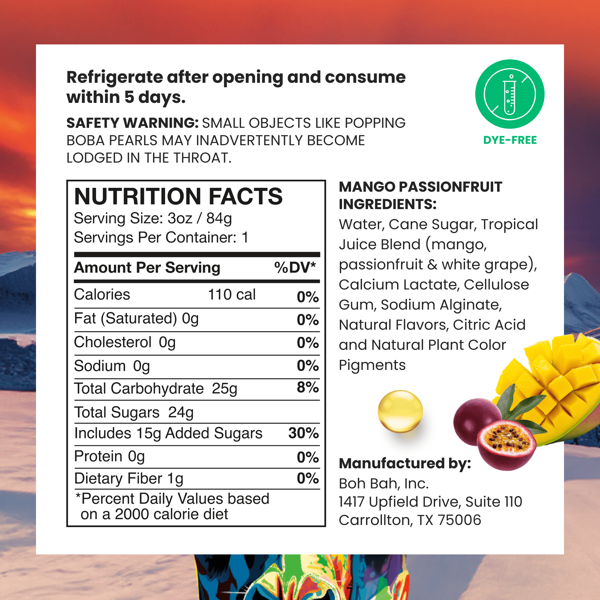 Mango Passion Fruit Popping Boba Pearls (10 Pouches) – Exotic Tropical ...