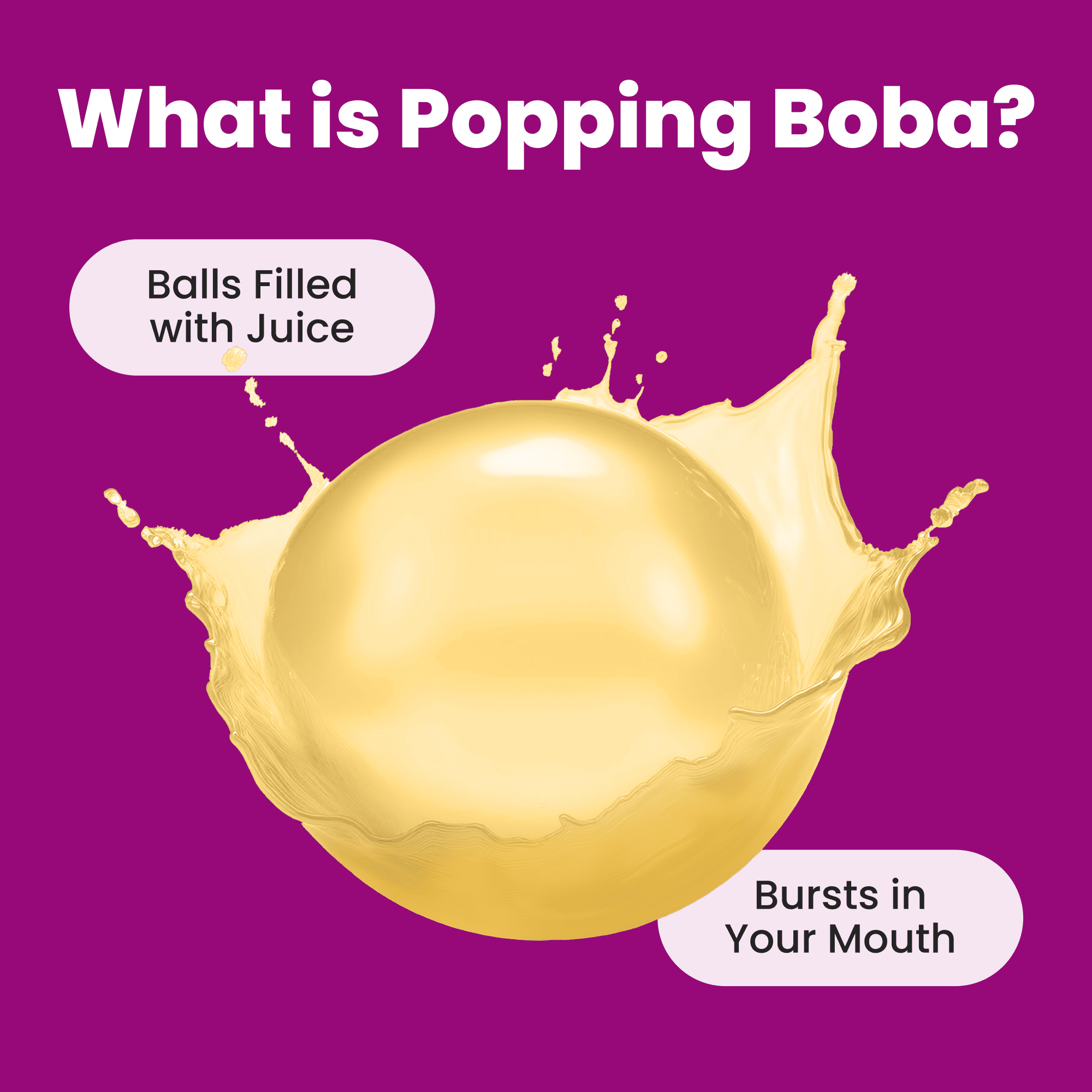 Mango Passion Fruit Popping Boba Pearls (10 Pouches) – Exotic Tropical ...