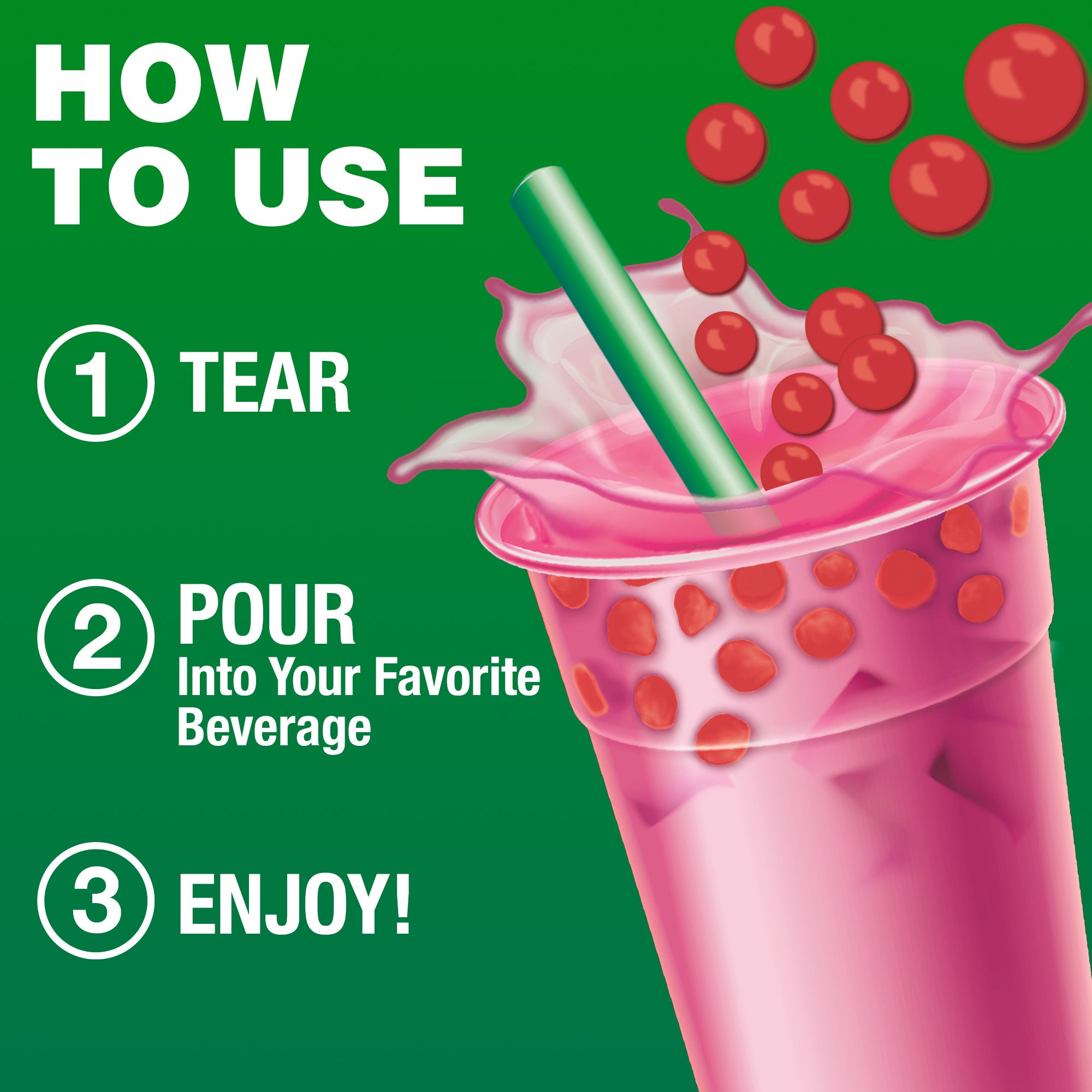 Watermelon Popping Boba (10 pouches) | Boba Vida