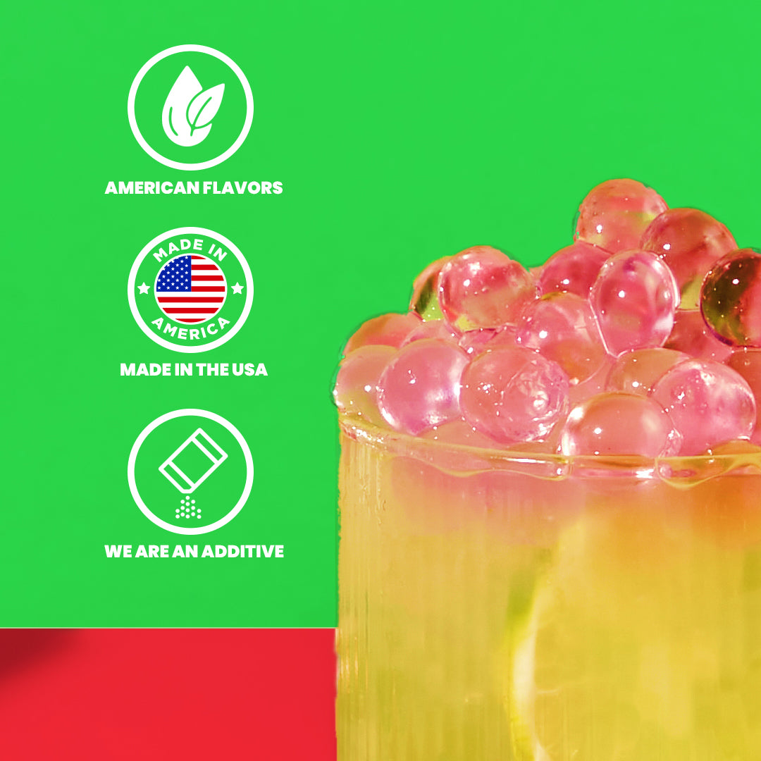 Watermelon Popping Boba (10 pouches) | Boba Vida