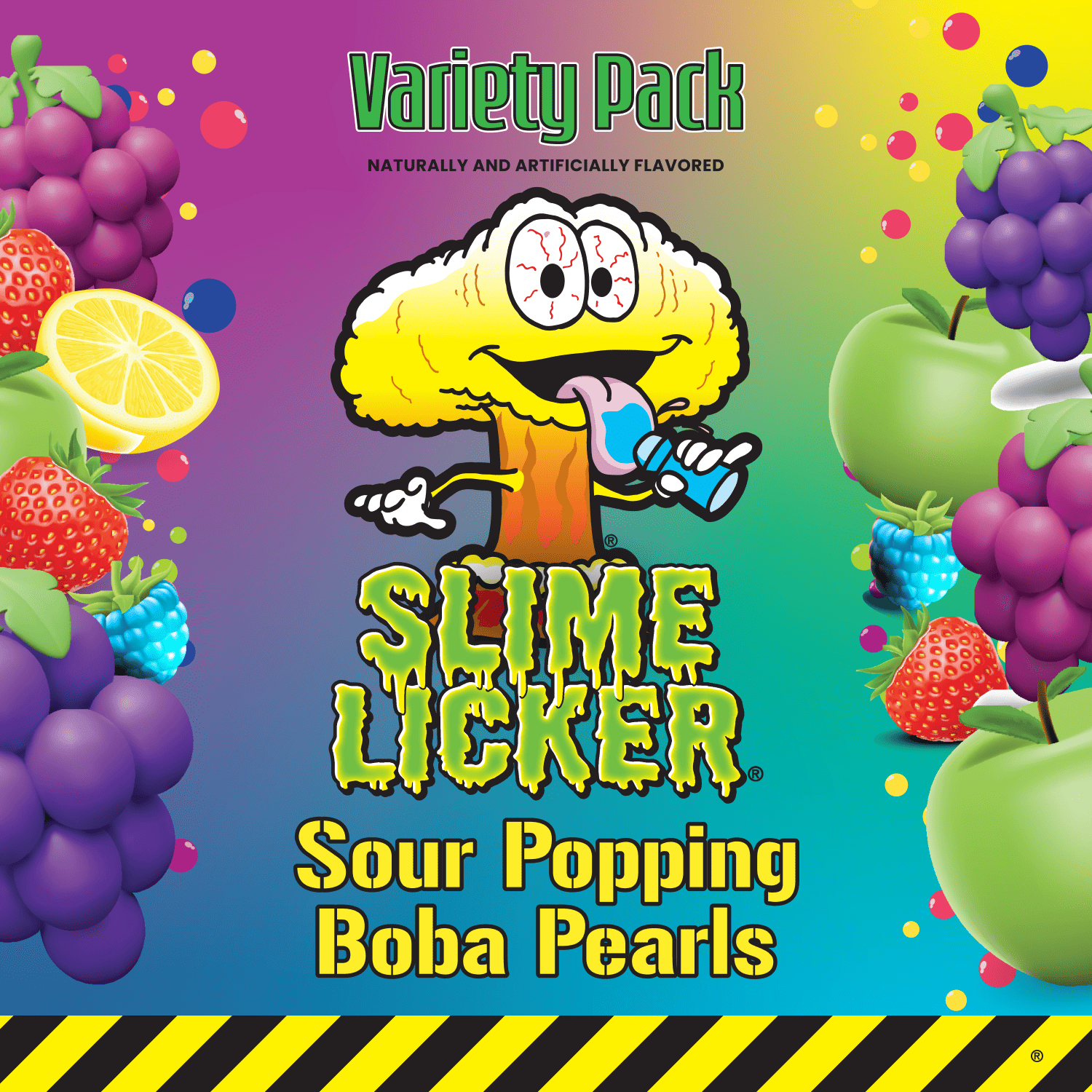 Sour Slime Licker® Variety Boba (10 Pouches) – 10 Pouches of Sour ...