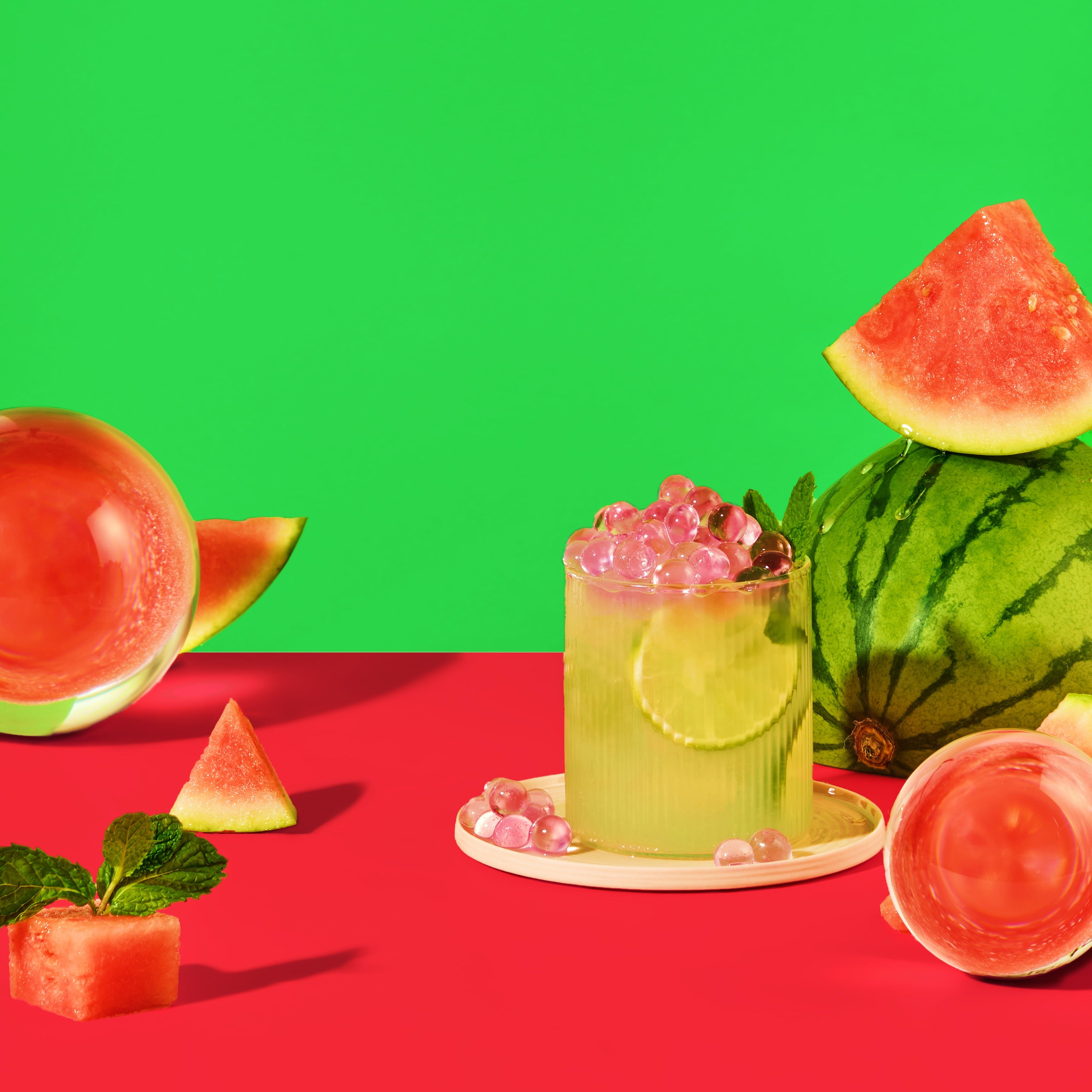 Watermelon Popping Boba (10 pouches) | Boba Vida